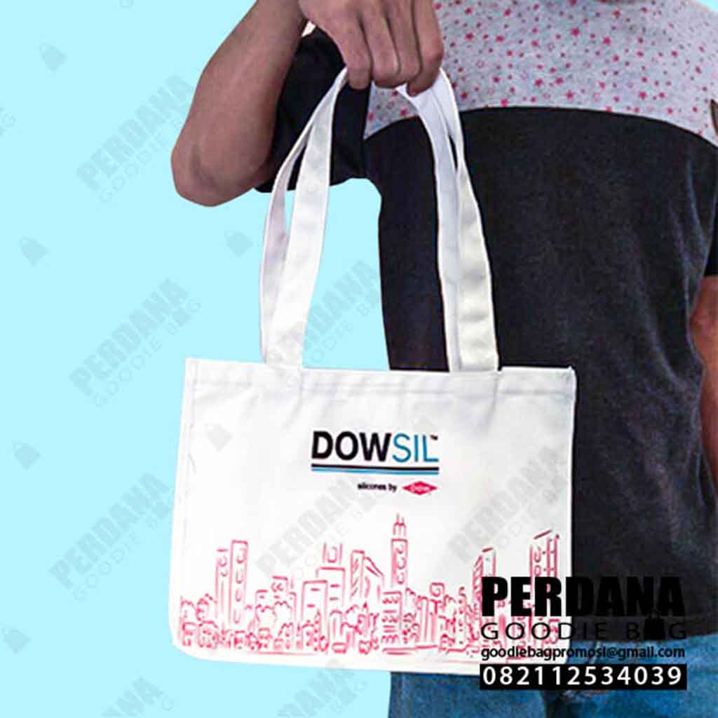 tas promosi kanvas ukuran kecil by perdana - Perdana Goodie Bag