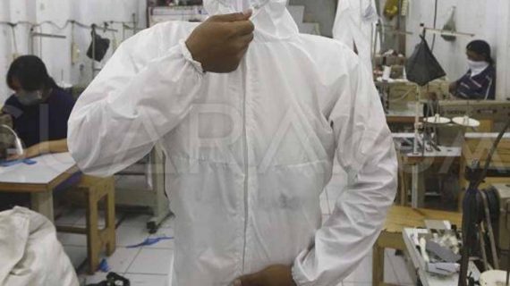 Pabrik Pembuatan APD Bahan Non Woven Bahan Spunbond